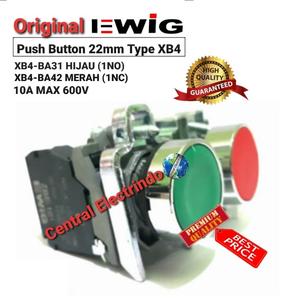 Jual Push Button EWIG 22mm XB4 BA31 Hijau/BA42 Merah. - Merah - Kota ...