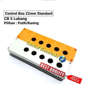 Jual Control Box Push Button 22mm 5 Lubang Putih/Kuning. - Putih - Kota ...