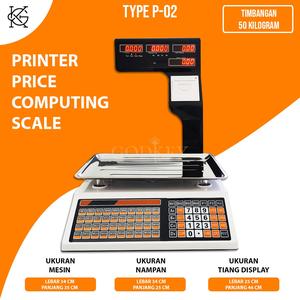 Jual PCS01-50kg Timbangan Duduk Digital Printer 50KG Elektronik Print ...
