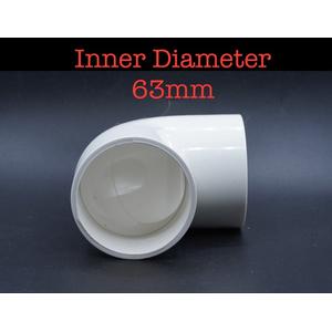 Jual White Fitting Elbow Siku Inner Diameter 63mm 63 mm for Pipa PVC 2 ...