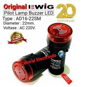 Jual PILOT LAMP BUZZER LED 22mm 220VAc EWIG. Merah - Kota Tangerang ...
