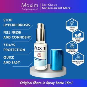 Jual Maxim Antiperspirant Spray Deodorant (15 ml) | Antiperspirant ...