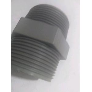 Jual double nippl e 1 1 per 2 inch drat luar pvc 1.5 inch doble nepple ...