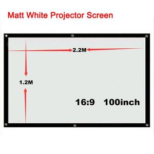 Jual Lounching Layar Proyektor 100 inch ukuran 120 x 220 cm Screen ...