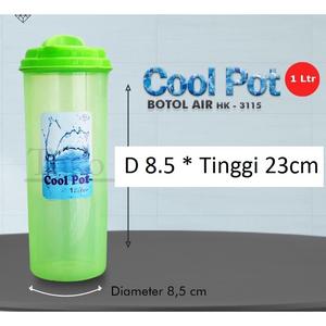 Jual Botol Minum Plastik Pitcher New Cool Pot Warna Botol Kulkas Tempat Wadah Botol Air ...