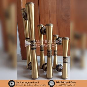 Jual Handle Pintu Rumah Kuningan Brass Pull Handle Classic 42 cm ...