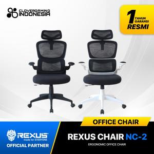 Jual Rexus NC2 / NC-2 Ergonomic Office Chair Kursi Kantor NC 2 - Black ...