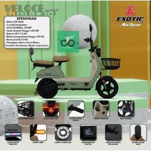 Jual Sepeda Listrik Exotic Veloce V2 / Veloce V3 / Veloce V4 TERBARU ...