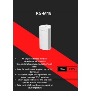 Jual Ruijie Reyee RG-M18 AX1800 WiFi 6 Dual Band Whole Home Mesh Router - Jakarta Timur ...