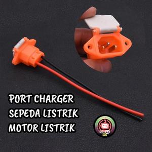 Jual PORT CHARGER UNIVERSAL SEPEDA LISTRIK MOTOR LISTRIK KONEKTOR PLUG ...