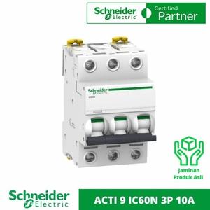 Jual MCB 3p 10a 3 Phase 10 Ampere Original SNI Schneider IC60N 3Pas 10Amper - Jakarta Pusat ...