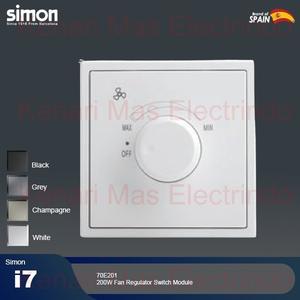 Jual SIMON i7 200W Fan Regulator Switch Module 70E201 - Black - Jakarta ...