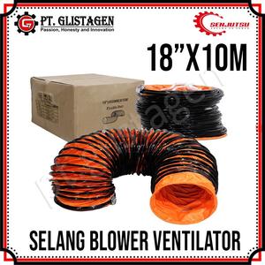 Jual Selang Portable Ventilator Flexible Hose Exhaust Blower 18"x10M ...