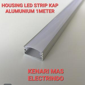 Jual HOUSING LED STRIP KAP ALUMUNIUM 1METER +COVER DOOF MODEL U ...