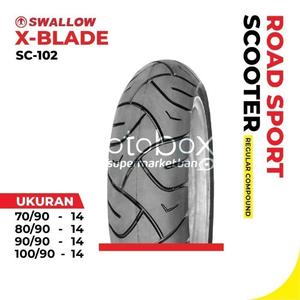 Jual BAN LUAR MOTOR SWALLOW SC-102A X-BLADE 80/90 RING 14 TUBETYPE - 70 ...