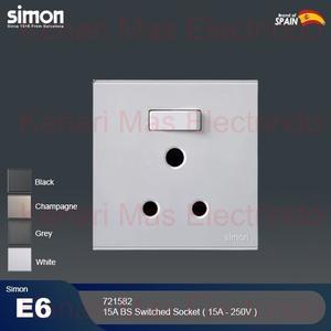 Jual SIMON E6 Socket-Outlets 15A BS Switched Socket ( 15A - 250V ...