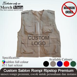 Jual Rompi Ripstop Custom Sablon Premium - Merah, M - Kota Surabaya ...