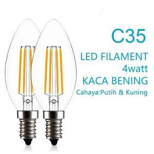 Jual FILAMENT CANDLE LED C35 2 WATT 4 WATT E14 E27 LAMPU HIAS LED ...
