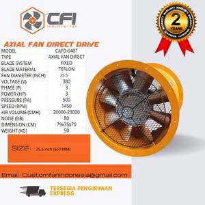Jual AFD Axial Fan Direct Drive 25.2" (3HP/3PHASE/1450RPM) Best - Kota ...
