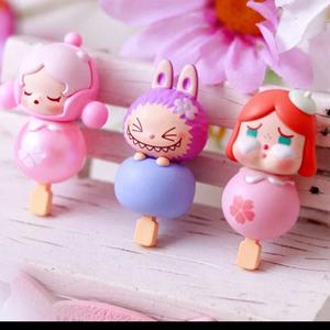 Jual POPULER" POP BEANS CHERRY BLOSSOM DESSERT POP MART MINI FIGURE ...