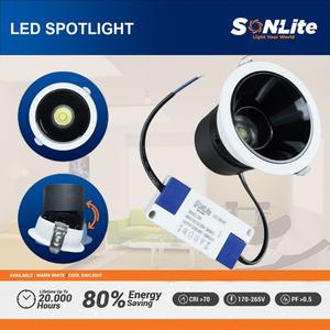 Jual SONLITE LED Lampu Spotlight COB 12W 3000K / 6500K - 6500k ...