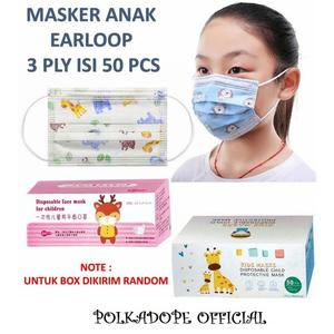 Jual POLKADOPE Official - Masker Anak 3play karakter masker 3play kids ...