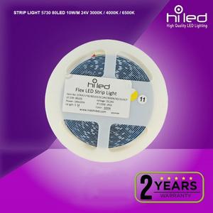 Jual HILED / STRIP LIGHT 5730 80 LED 10W/M 24V / Hemat Listrik - 10W/M ...