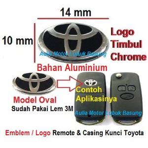 Jual emblem logo mini casing kunci lipat flip key remote toyota camry ...