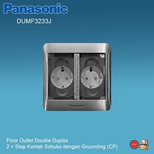 Jual Panasonic Floor Outlet Double 2 × Stop Kontak Schuko DUMF3233J ...