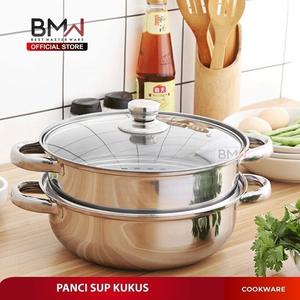 Jual BMW Kitchen Ware - Panci Kukus Set Stainless Steel Panci Sup ...