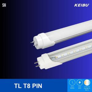 Jual KEIBU Lampu TL LED T8 PIN FITTING PIN 6W (30cm) 12W (60cm) 25W ...