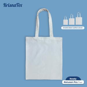 Jual Krisnatex Tote Bag Kanvas Polyester Twill Polos - Totebag Sublim ...