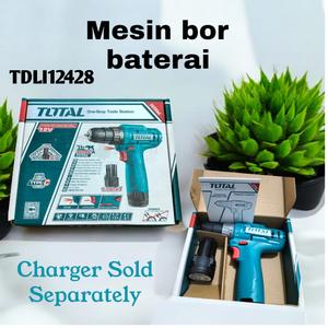 Jual TOTAL TDLI12428, Bor Cordless 12V / Lithium-Ion cordless drill ...