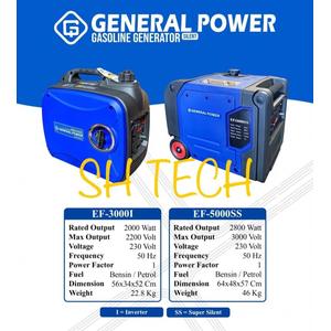 Jual Genset Super Silent Inverter General 3000 WATT EF 5000 SS EF3000S ...