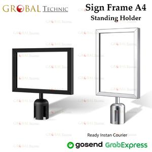 Jual Sign Frame A4 Standing Holder Signage Poster Stainless / Papan ...