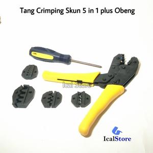 Jual Tang Crimping Skun 5 in 1 Ratchet plus Obeng dan Tas - Jakarta ...
