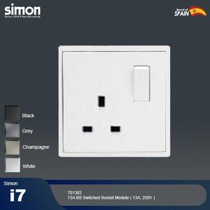 Jual SIMON i7 13A BS Switched Socket Module ( 13A, 250V ) 701382 ...