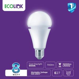 Jual Ecolink Lampu Bohlam Emergency LED Rechargeable Senter 8W Putih ...