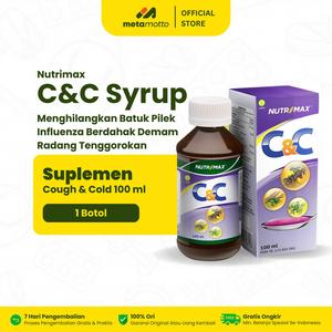 Jual Nutrimax C&C Syrup Cough & Cold 100 ml Batuk Pilek Influenza ...
