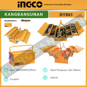 Jual TOOLBOX BESI HD KOTAK PERKAKAS 3 TINGKAT TOOL SET TOOL BOX INGCO ...