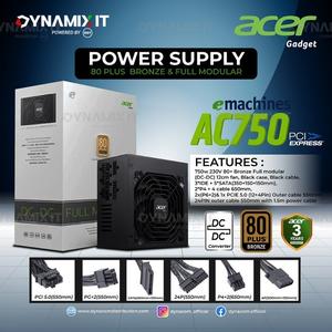 Jual ACER PSU AC750 750Watts 80+ Bronze Full Modular Power Supply PCIe ...