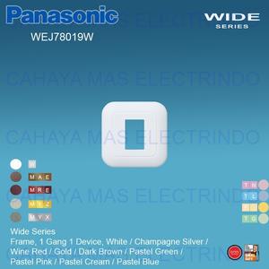 Jual Panasonic Wide Series Frame, 1 Gang 1 Device, WEJ78019 - Pastel ...