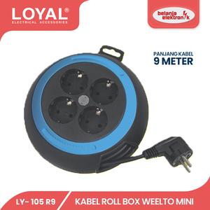 Jual KABEL ROLL BOX LOYAL LY 105 R9 KABEL 9 METER WEELTO MINI GULUNGAN ...