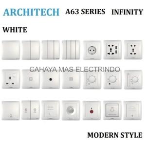 Jual Saklar BELL ARCHITECH INFINITY WHITE // Sakelar Inbow Single Putih ...