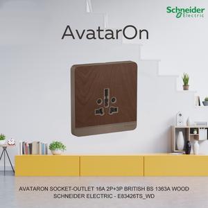 Jual Schneider Electric Wiring AVATARON SOCKET-OUTLET 16A 2P+3P BRITISH ...