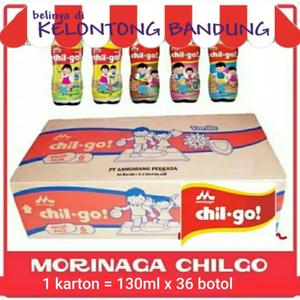 Jual Chilgo Susu Cair Steril 130 Ml Morinaga Chil Go Botol Dus Box ...