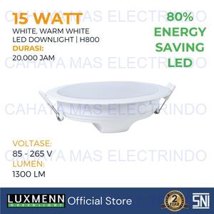 Jual Lampu Inbow Downlight Luxmenn LED, Seri H800, 15 Watt, Putih ...