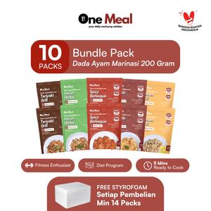 Promo 6.6 One Meal Lauk Dada Ayam Marinasi 10 Meal Packs Mix Variant ...