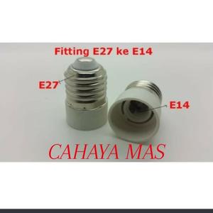 Jual CONVETER ADAPTER E27 KE E14 CAP KONVERTER FITTING LAMP LIGHT ...