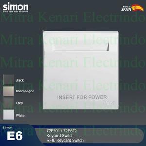 Jual SIMON E6 Keycard Switch / RFID Keycard Switch (72E601 / 72E602 ...
